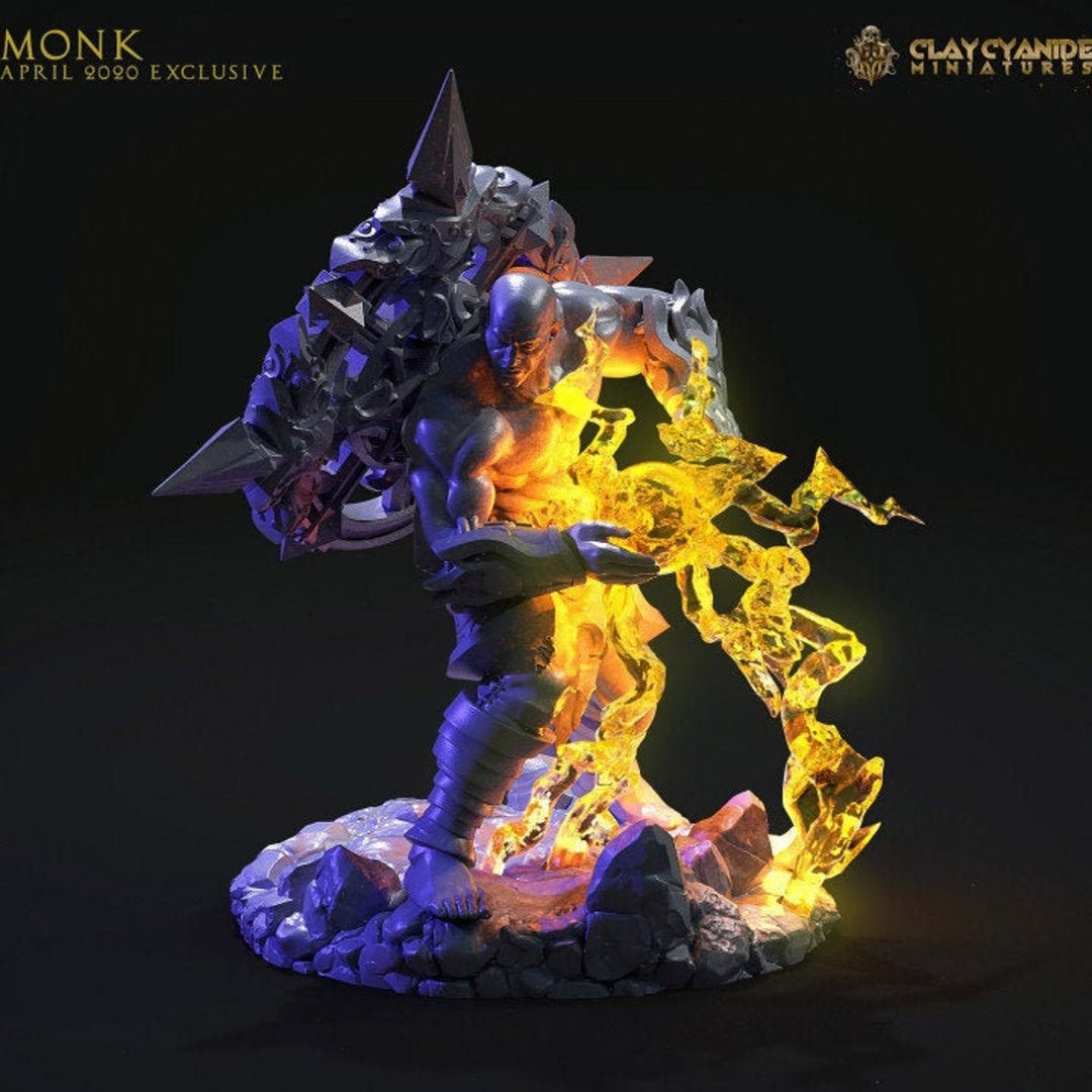 Monk Dnd Class 28mm Dungeons and Dragons Miniatures dnd - Etsy