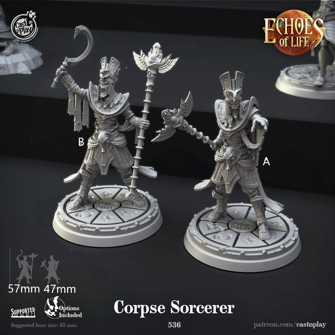 Corpse Sorcerer Undead - Egypt Skeleton Tomb - Mummy - Echoes of Life ...
