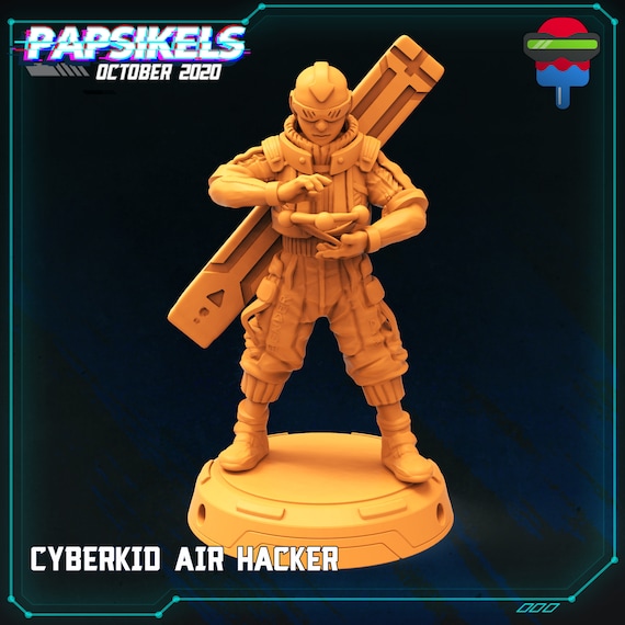 Cyberpunk Street Hacker Kid Air Hacker 28mm Miniatures for - Etsy