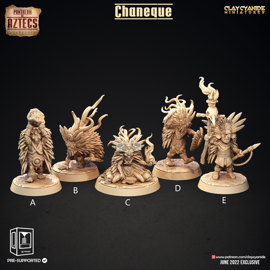 Chaneque - Elemental Mythology - Pantheon of Aztecs - Temple - 28mm ...