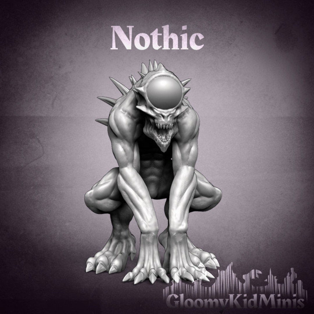 Nothic - Dnd One Eyed Monster - 3d Printed | 28mm or 32mm Mini ...