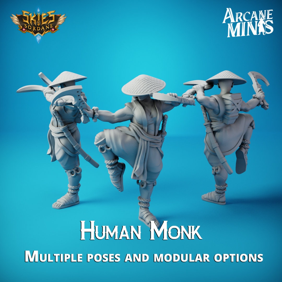 Human Monk - Female - Carren Pirates - 32mm| 28mm Miniatures for ...