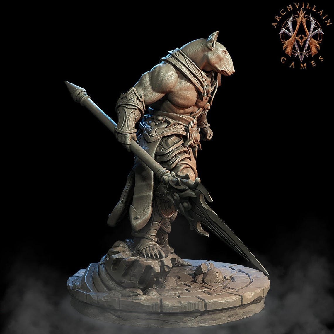 Celestial Hound V2 - Mythic Warrior - 28mm Miniatures for Dungeons and ...