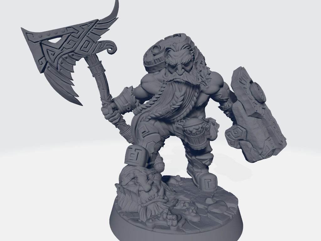 Dwarf Male Hero Brewmaster 28mm Miniatures for Tabletop - Etsy
