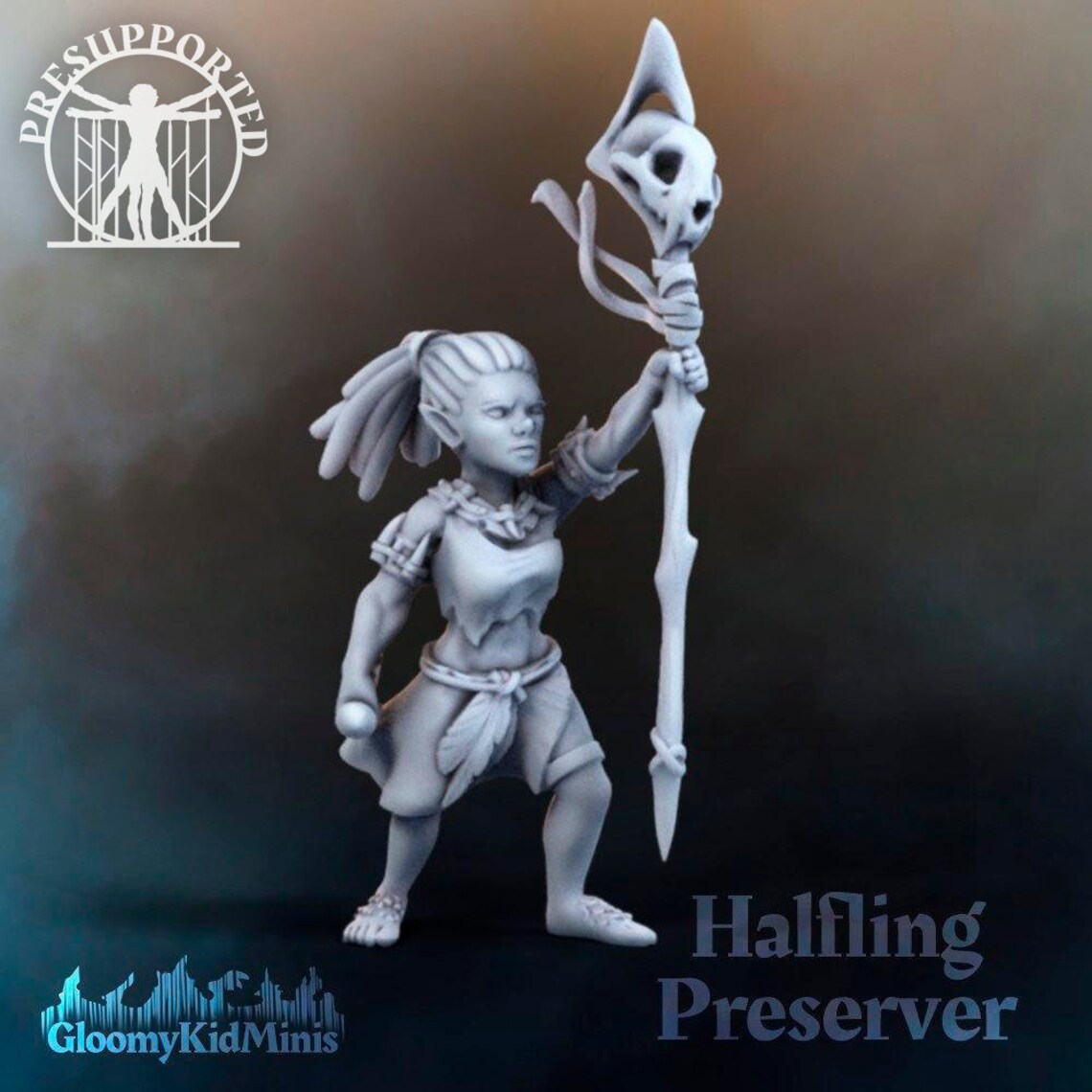 Halfling Perserver Priest Shaman Dark Sun Female 28mm - Etsy