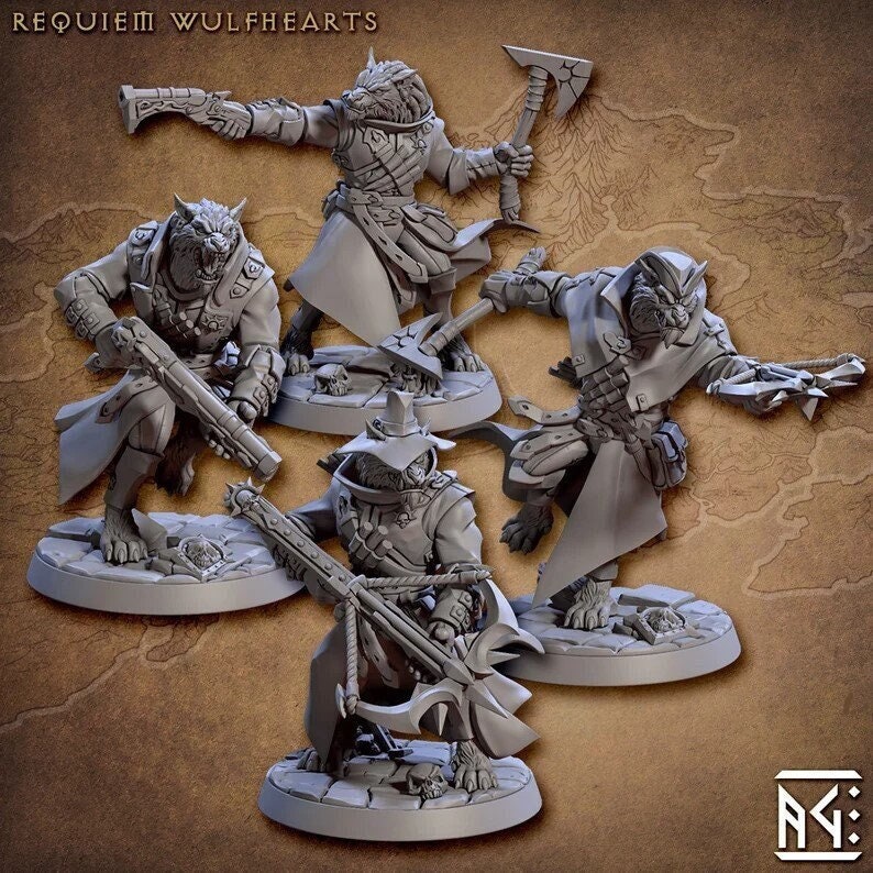 Requiem Wulfheart - Werewolf Demon Hunters - Wolf Pack - 28mm | 32mm ...