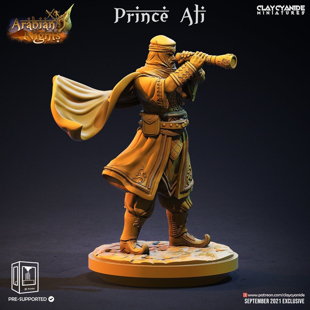 Prince of the Indies - Prince Ali- 28mm - 32 Mm- Dungeons and Dragons ...