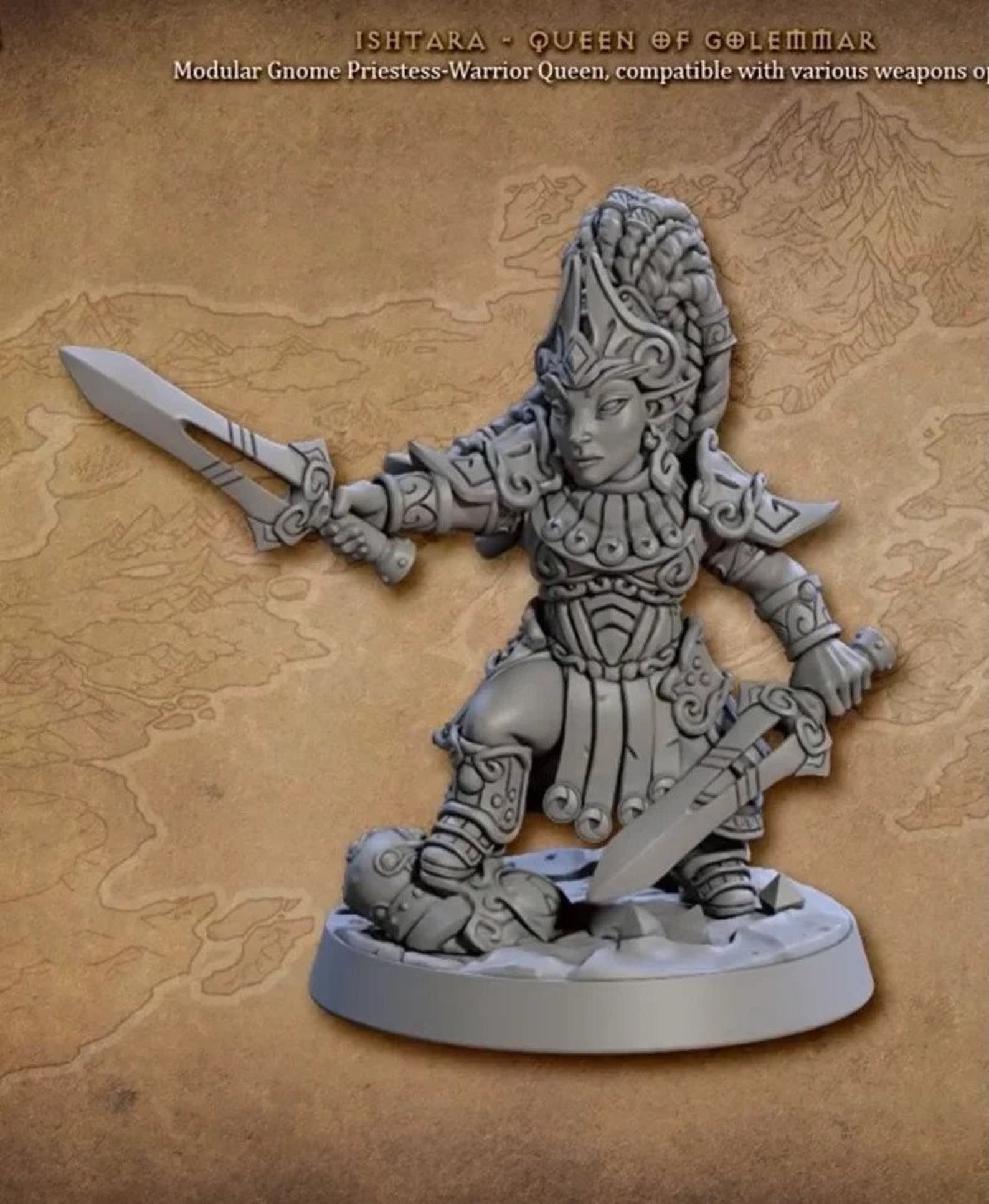 COMPLETE SET Gnomes of Golemmar - All Gnomes Heros and Terrain - 28mm ...