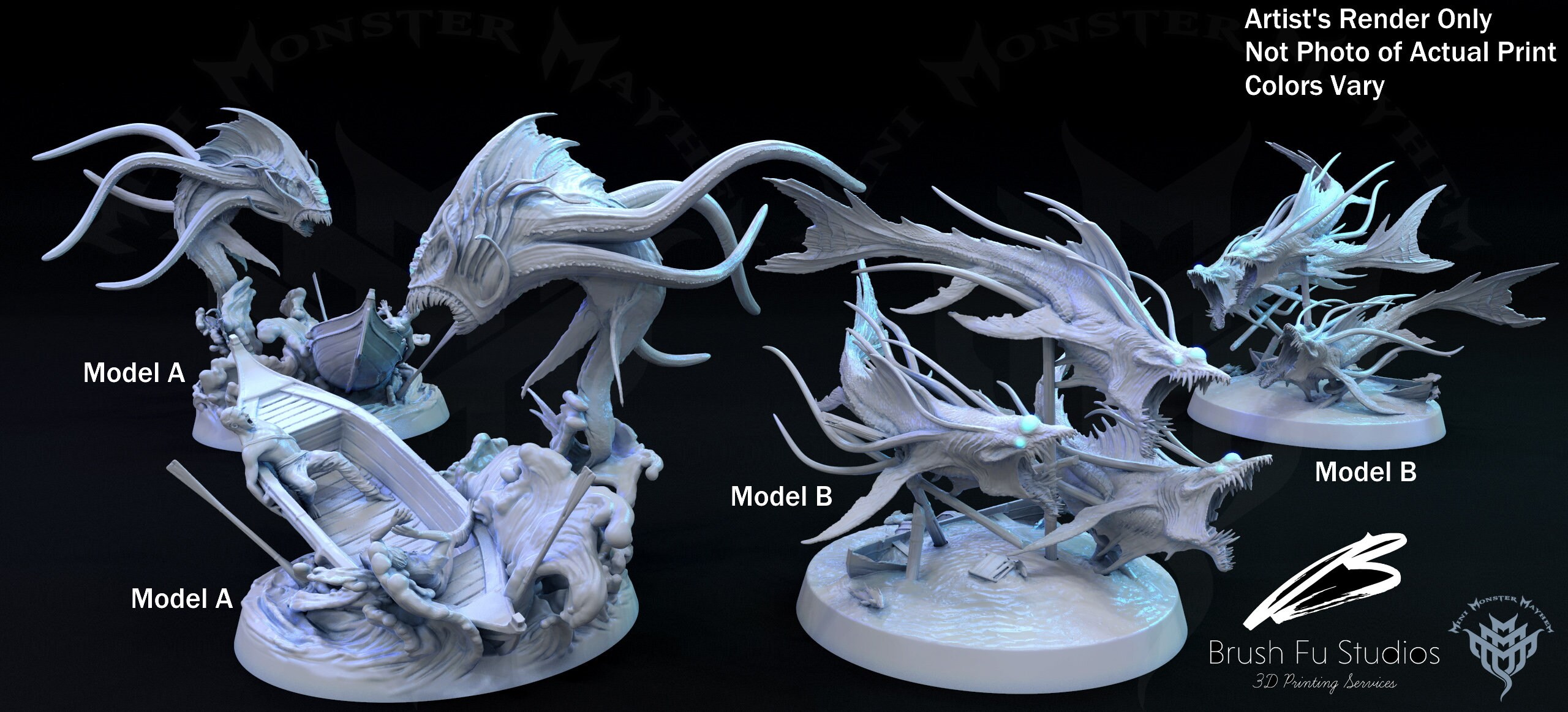 Aboleth Monster 28mm Miniatures for Tabletop Gaming dnd - Etsy