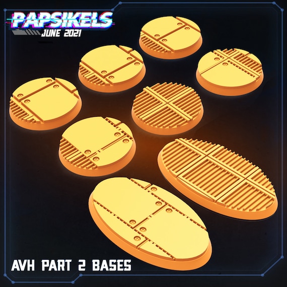 Bases Cyberpunk Cyber Base Alien 28mm Miniatures for | Etsy