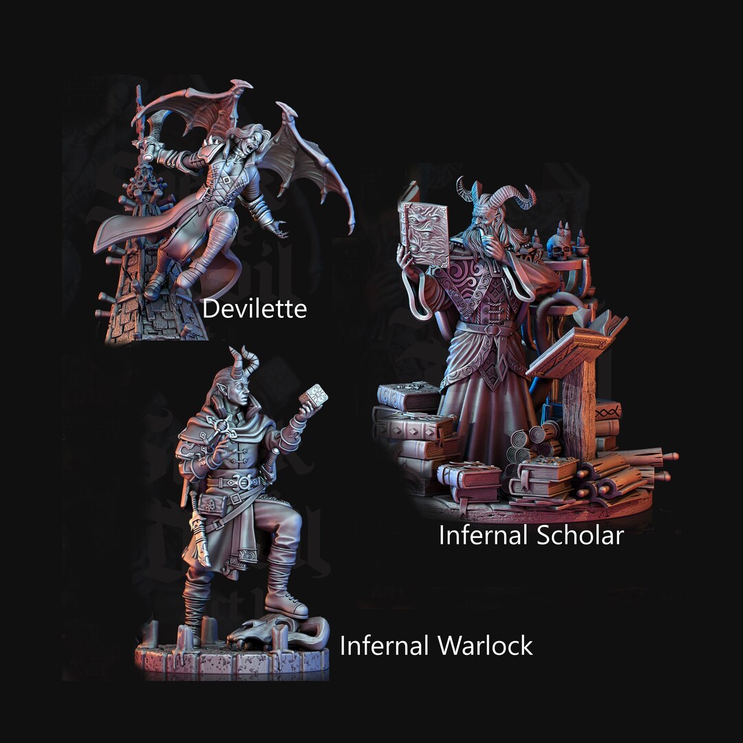 Devilette - Warlock - Scholar - Inferno Demons - 28mm Miniatures for ...