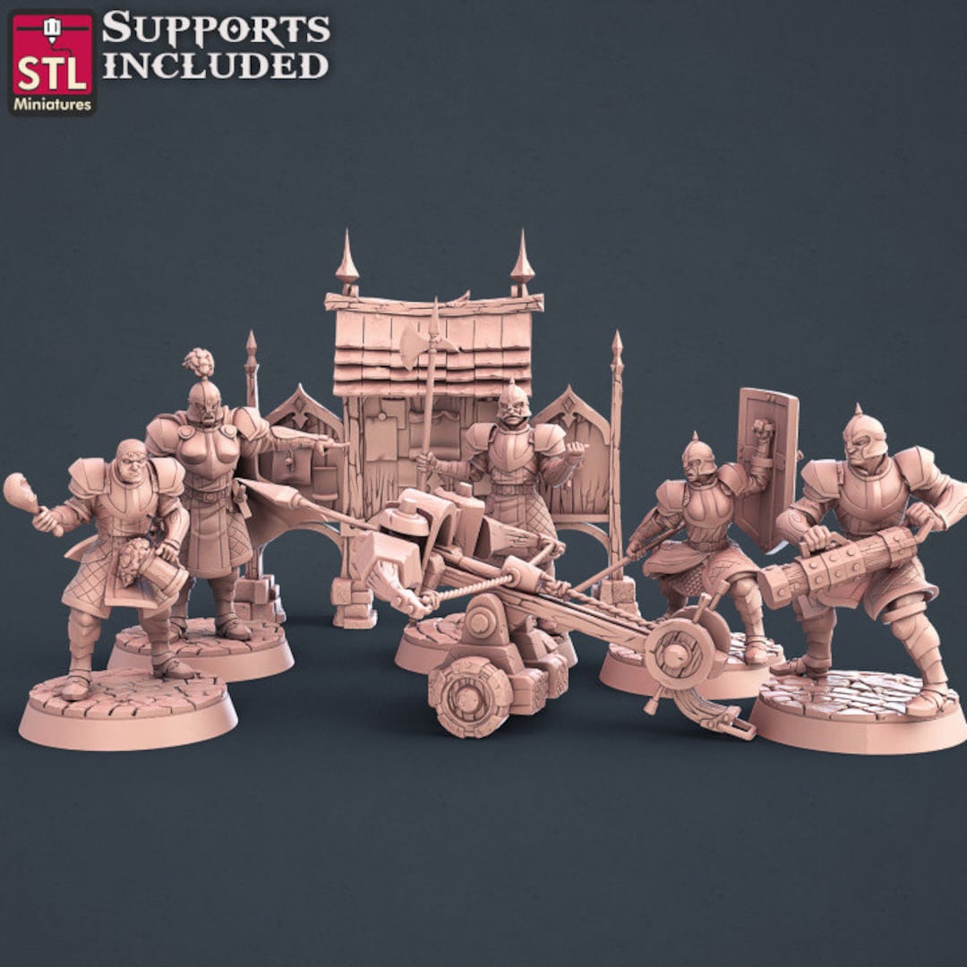 City Guard - Heroes and Npcs - 28mm - 32mm Miniatures for Dungeons and ...