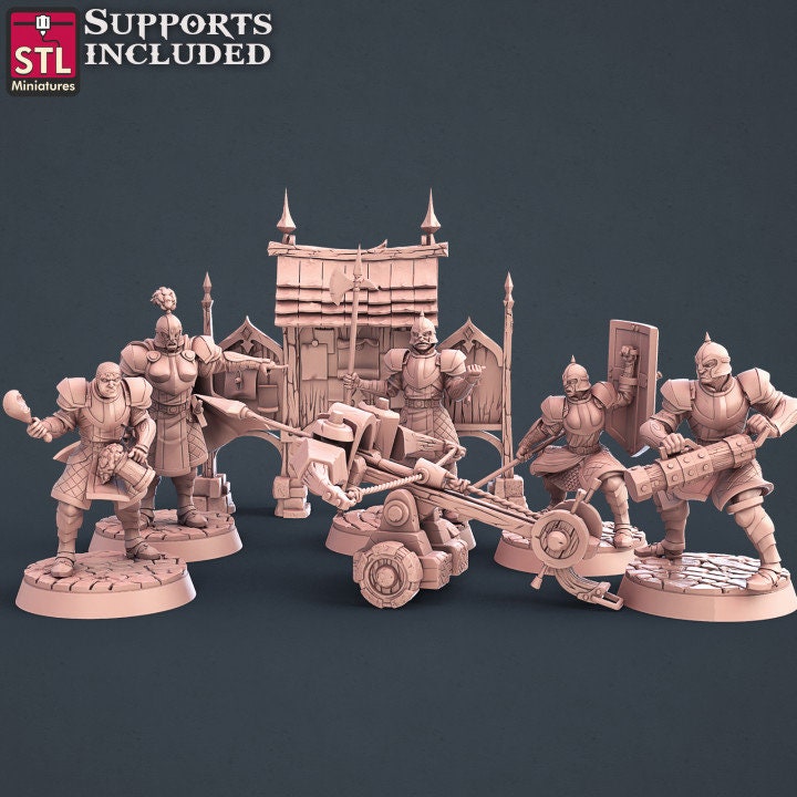 City Guard Heroes and Npcs 28mm 32mm Miniatures for - Etsy