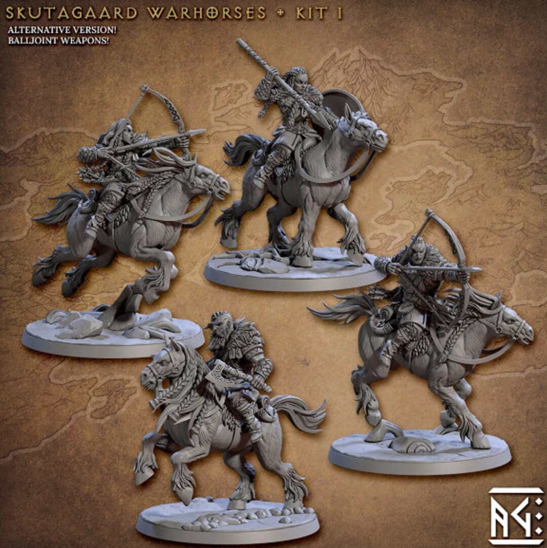 Northmen Huskarls Horse Riders NO Helmet - Dwarf - Skutagaard Northmen ...