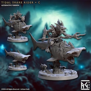 Tidal Shark Riders Unit I - Mirmidons Death-tide - 28mm | 32mm ...