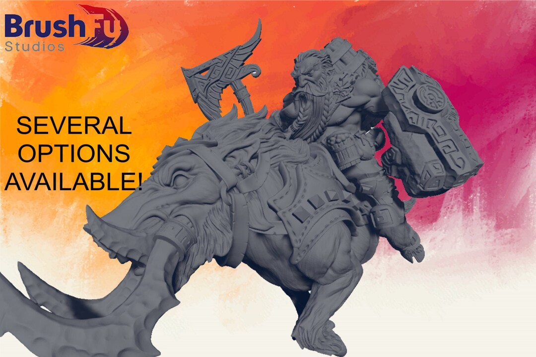 Dwarf Male Heromount Brewmaster Miniatures for Tabletop Gaming dnd, D&D ...