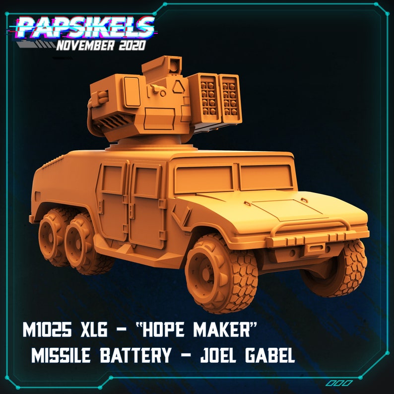 Cyberpunk Car - Military Transport - 28mm Miniatures for Tabletop ...