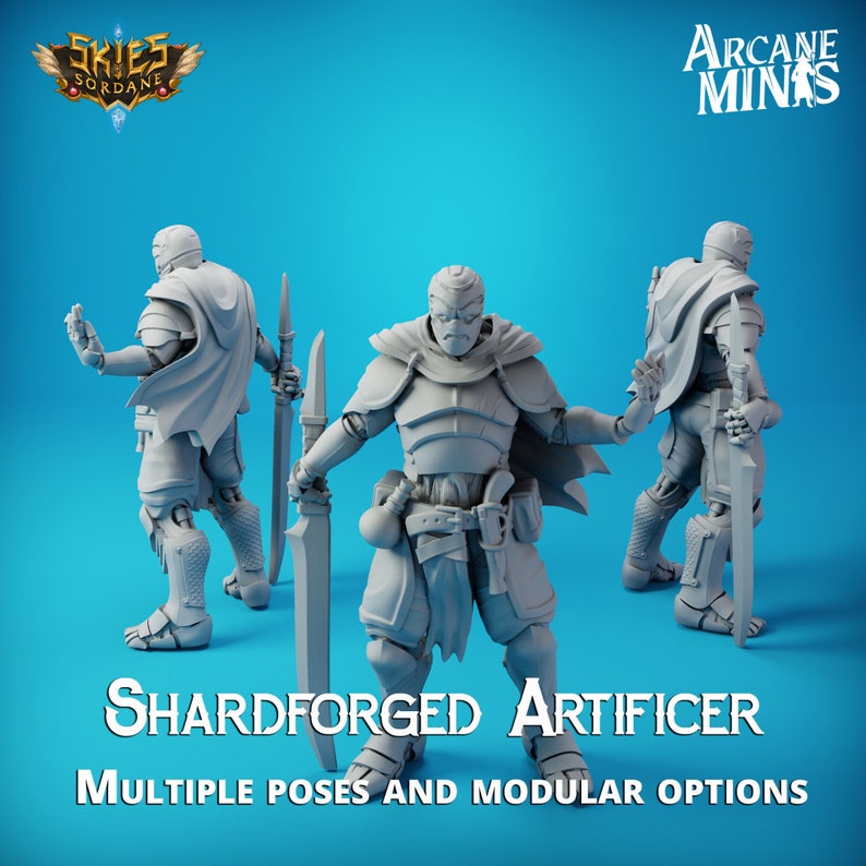 Shardforged Warforged Artificer 32mm 28mm Miniatures for - Etsy