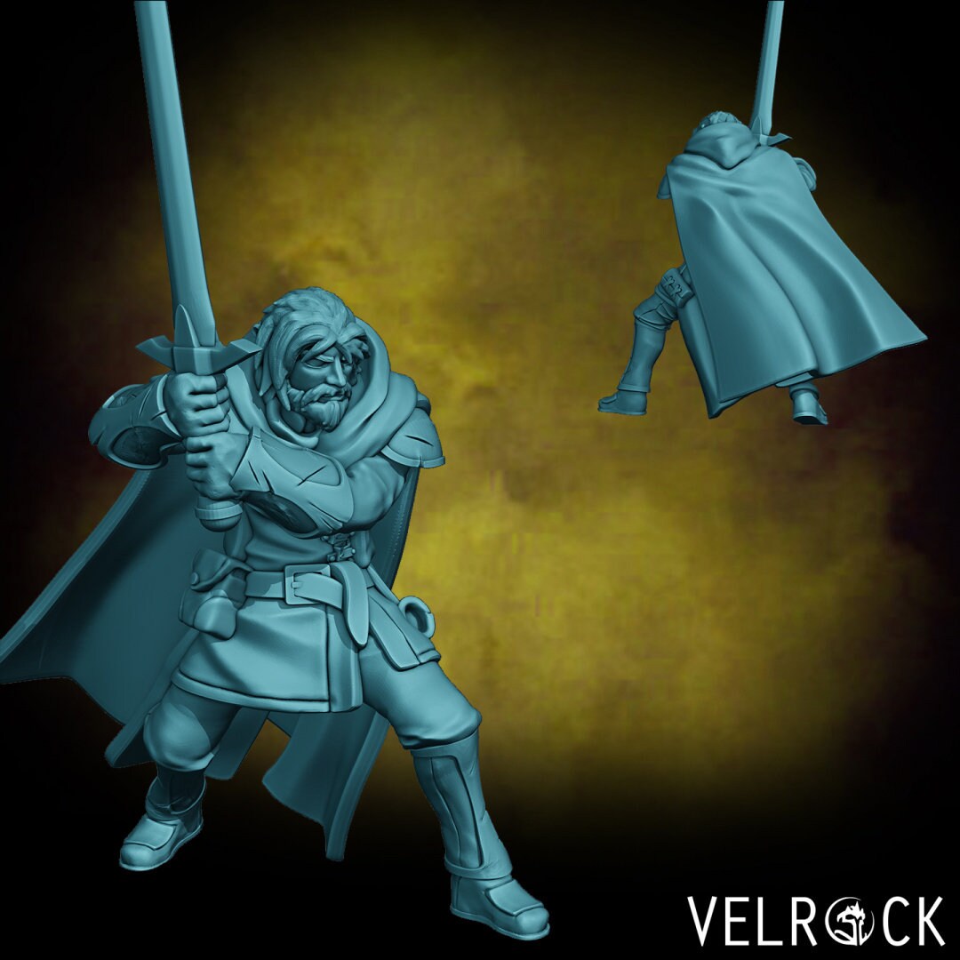 Male Rugged Half Elf Ranger With Assorted Weapons Hero RPG - Etsy