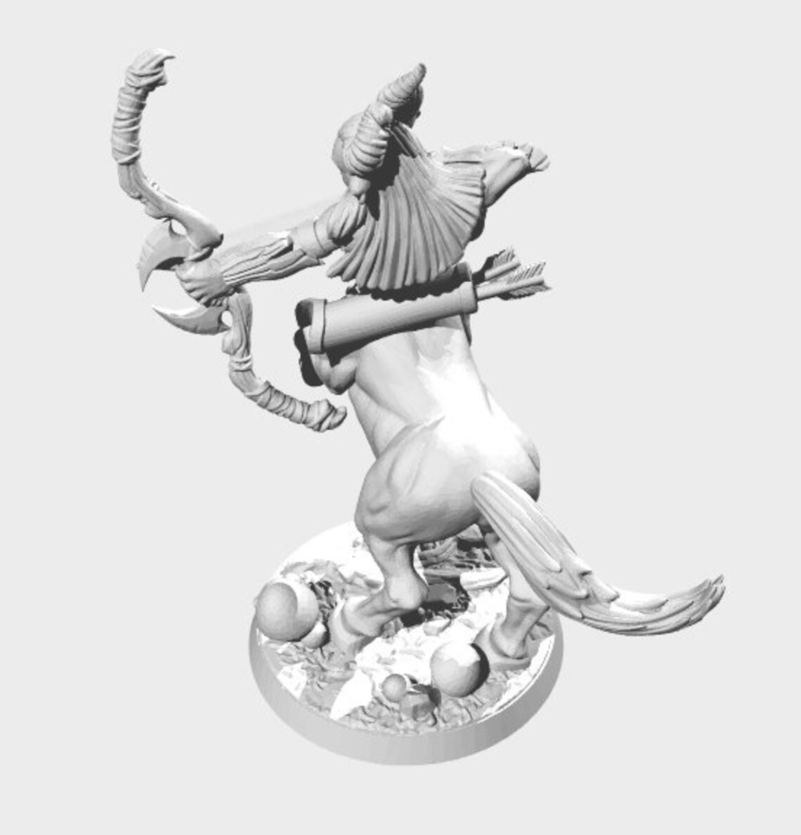 Ypponia - Female Centaur Archer - 32mm - 28mm Miniatures for Tabletop ...