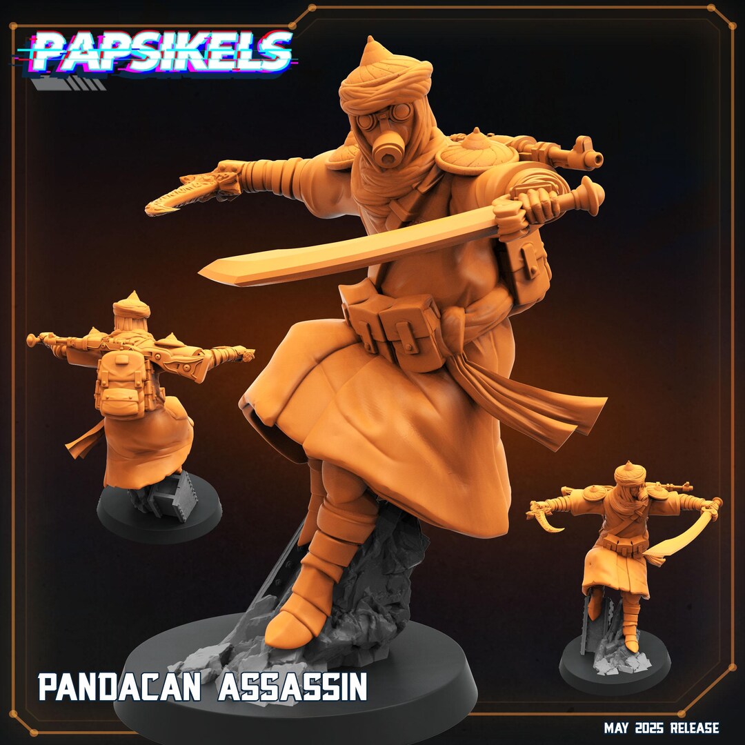 Pandacan Assassin - Samurai Sci Fi 28mm 32mm - 3d Miniatures for ...
