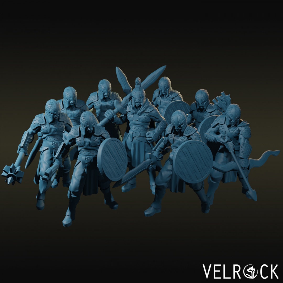 Town Guard Pack of 9 - Guardsmen - Armored - Security - 28mm ...