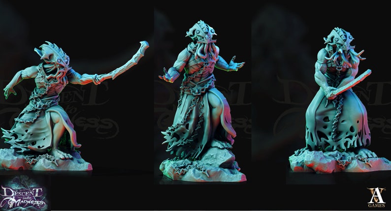 Mindflayers Illithids Deepspawn Miniaturas de 28mm para - Etsy España