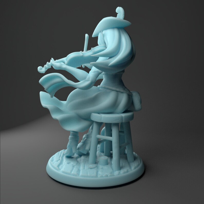 Silv the Elf Bard Female 28mm 32mm Miniatures for - Etsy