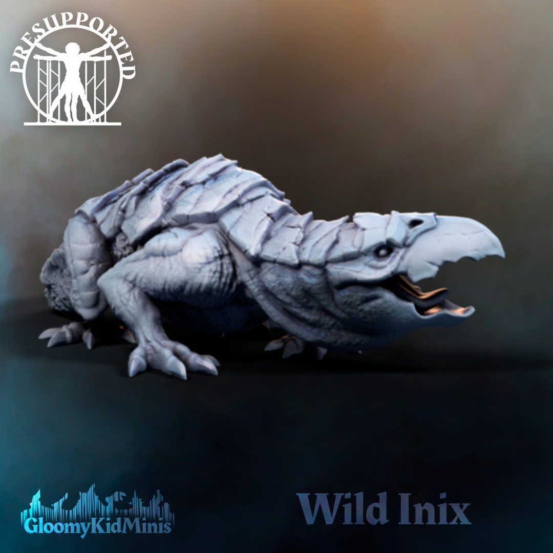 Wasteland Lizard - Inix - DND Monster - Dark Sun - 28mm Miniatures for ...