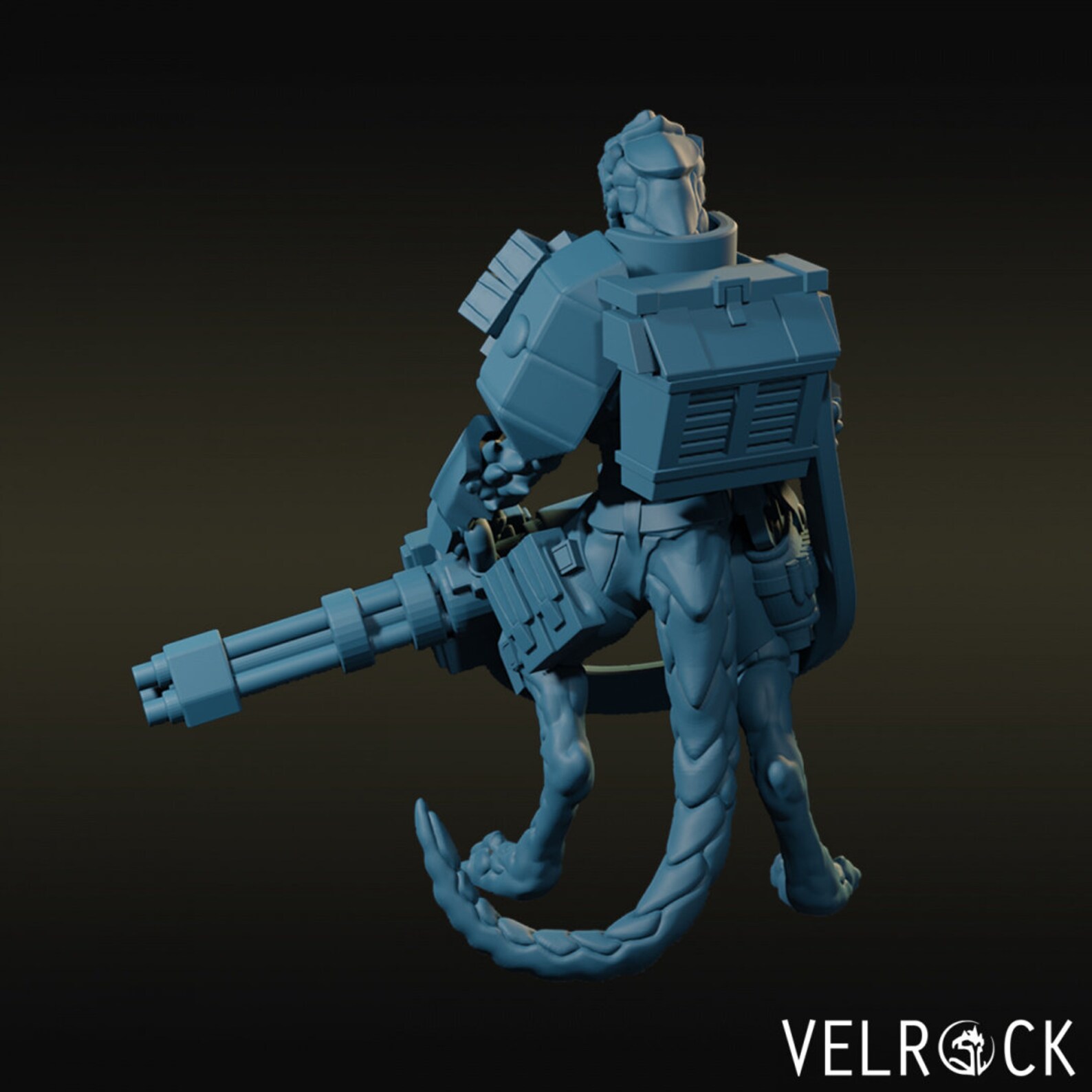 Reptilian Soldier Gunner V1 - Lizardmen - Lizardman - 28mm ...