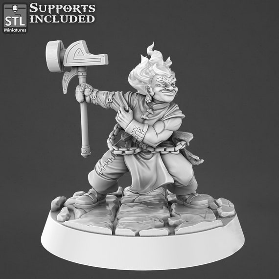 Fire Genasi Miniature