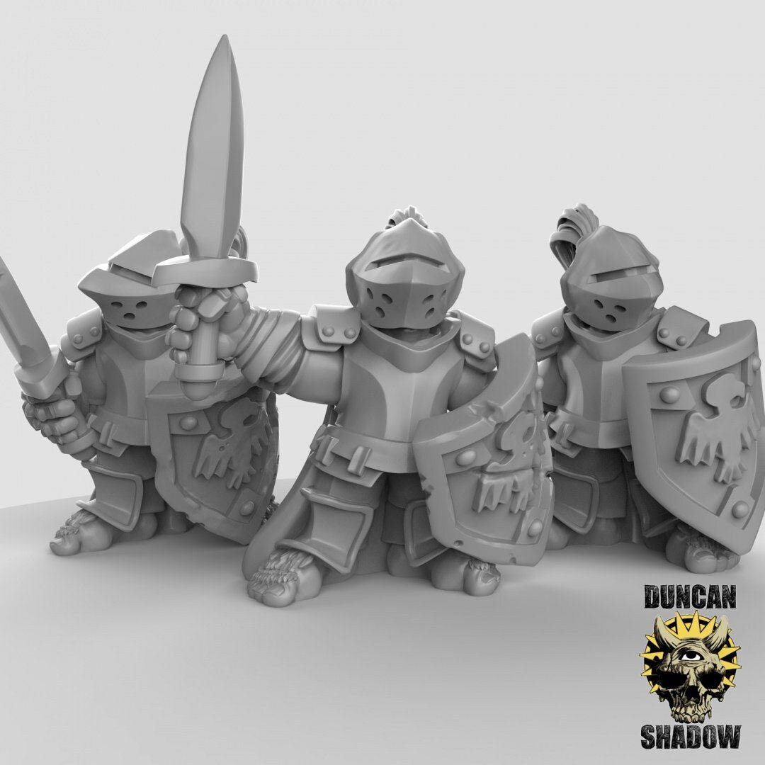 Halfling Paladins - 28mm - 32mm Miniatures for Dungeons and Dragons ...