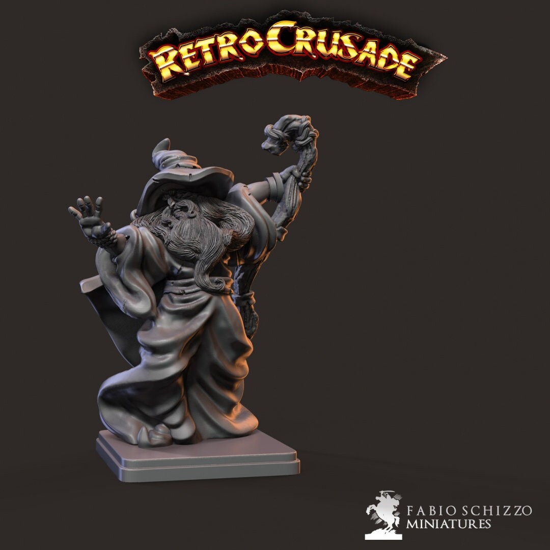 Retrocrusade Sorcerer - Retro Crusade - Magic - One Page - 3d Mini 28mm ...