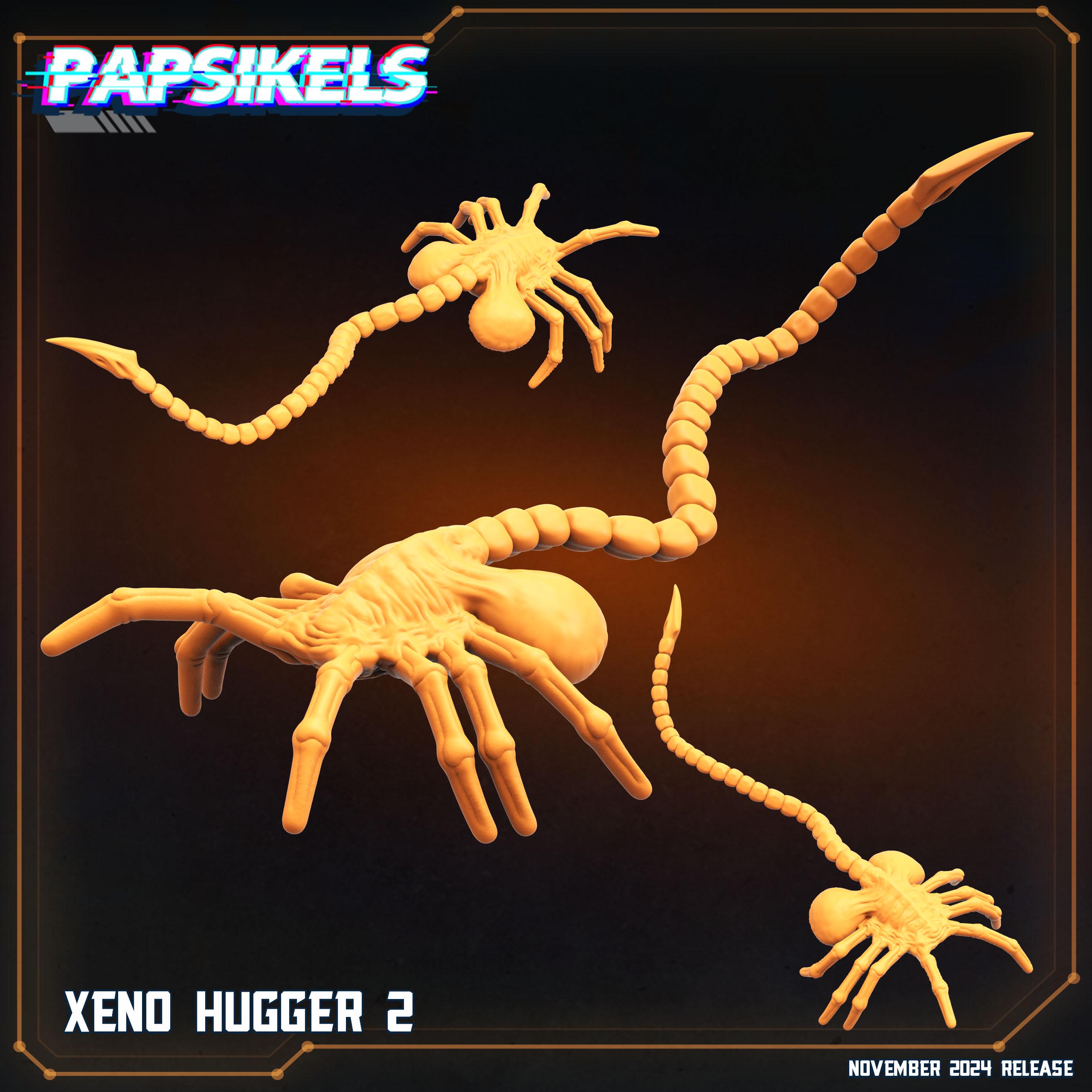 Xeno Hugger Alien Vs. Human Facehuggers - 28mm Miniatures for Tabletop ...