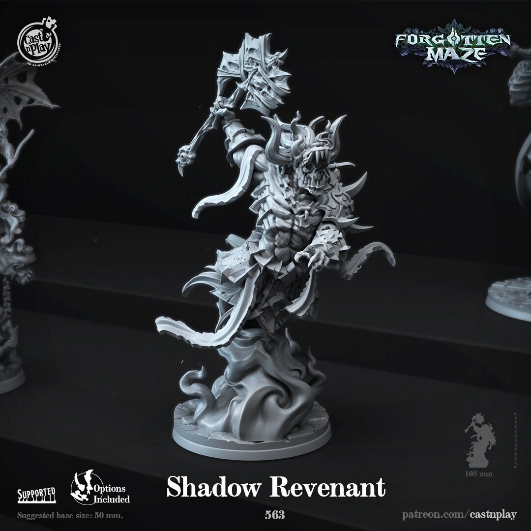 Shadow Revenant - Undead Monster - Ghost - Forgotten Maze - 28mm ...