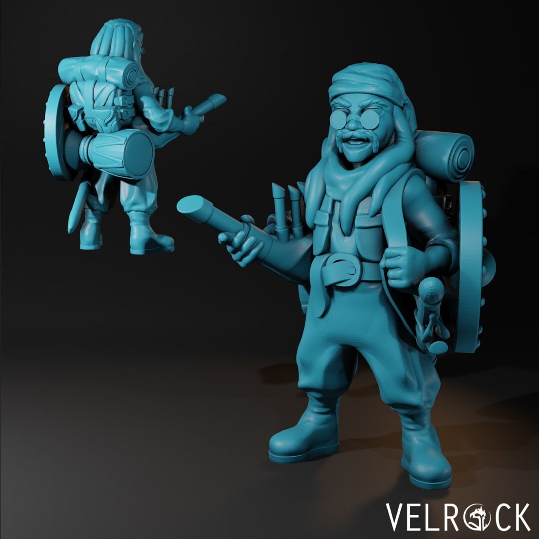 Male Halfling Valor Bard With Bagpipes - 28mm | 32mmminiatures for ...