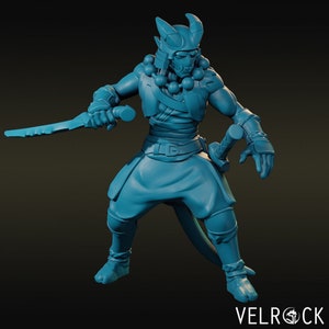 Tiefling Samurai Set - Male - Archer - Dagger - Fighters - 28mm ...