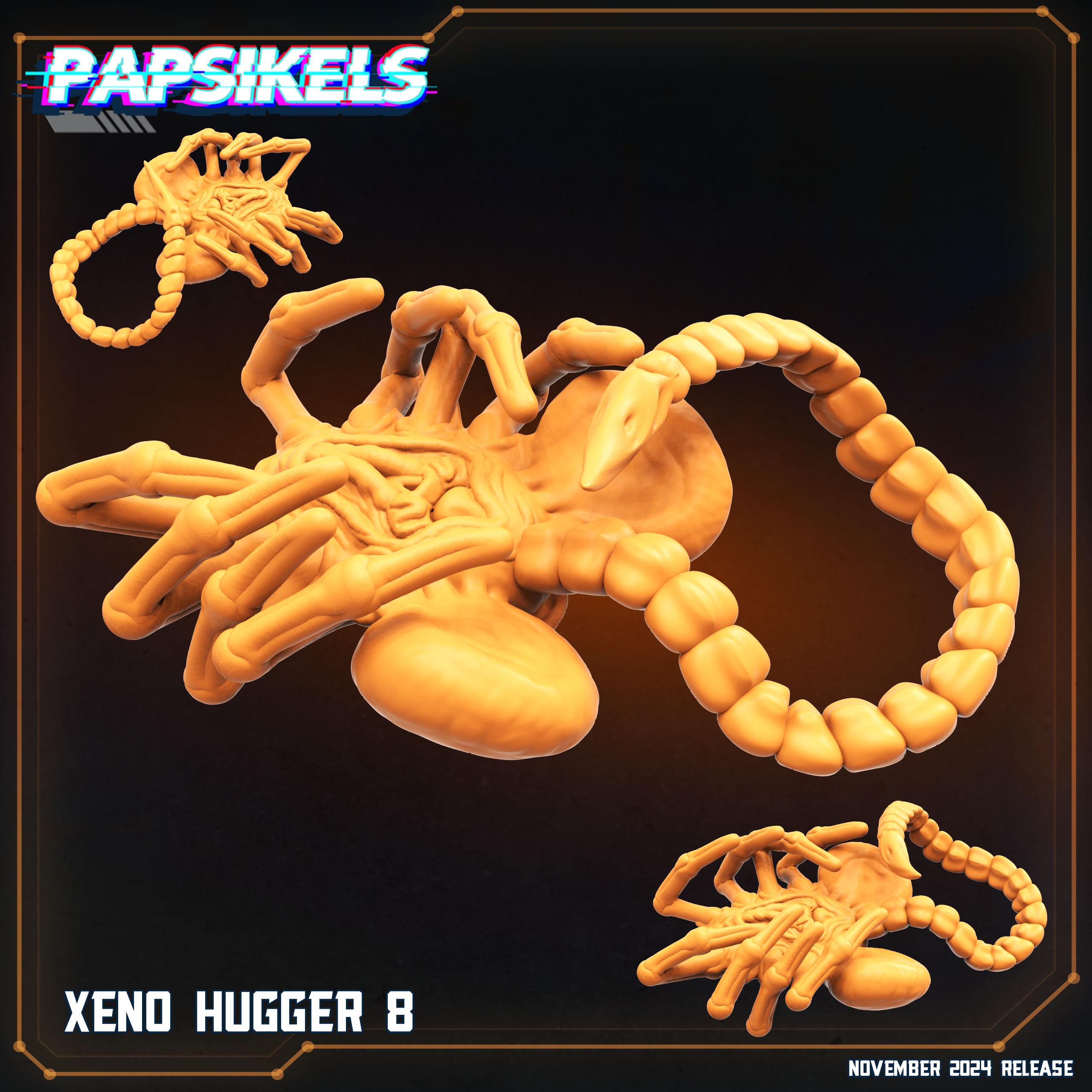 Xeno Hugger Alien Vs. Human Facehuggers - 28mm Miniatures for Tabletop ...