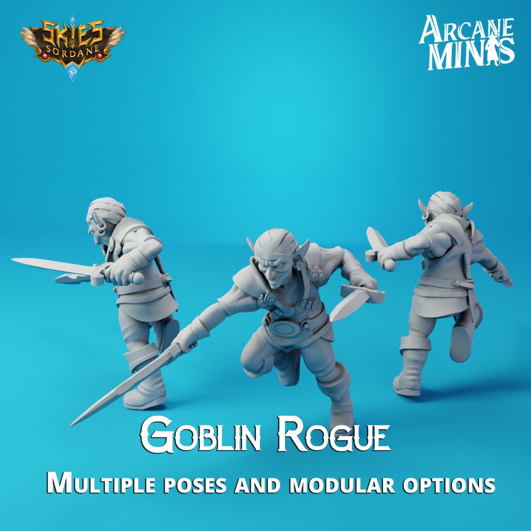 Goblin Rogue - 32mm - 28mm Miniatures for Tabletop Gaming (dnd, D&D ...