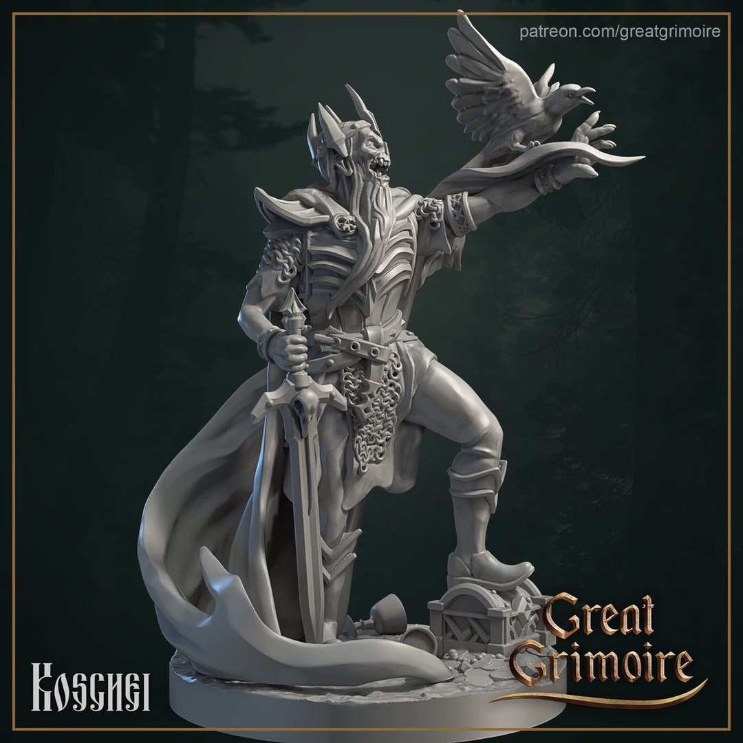 Undead King - Koshey - Wight - Horror Miniature- 28mm Miniatures for ...