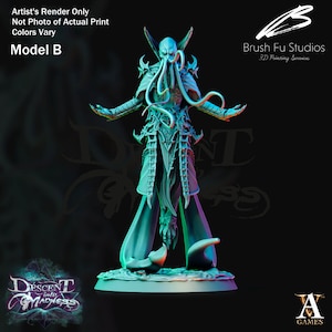 Mindflayers - Illithids - Mind Flayer - 28mm | 3d Printed Mini RPG ...