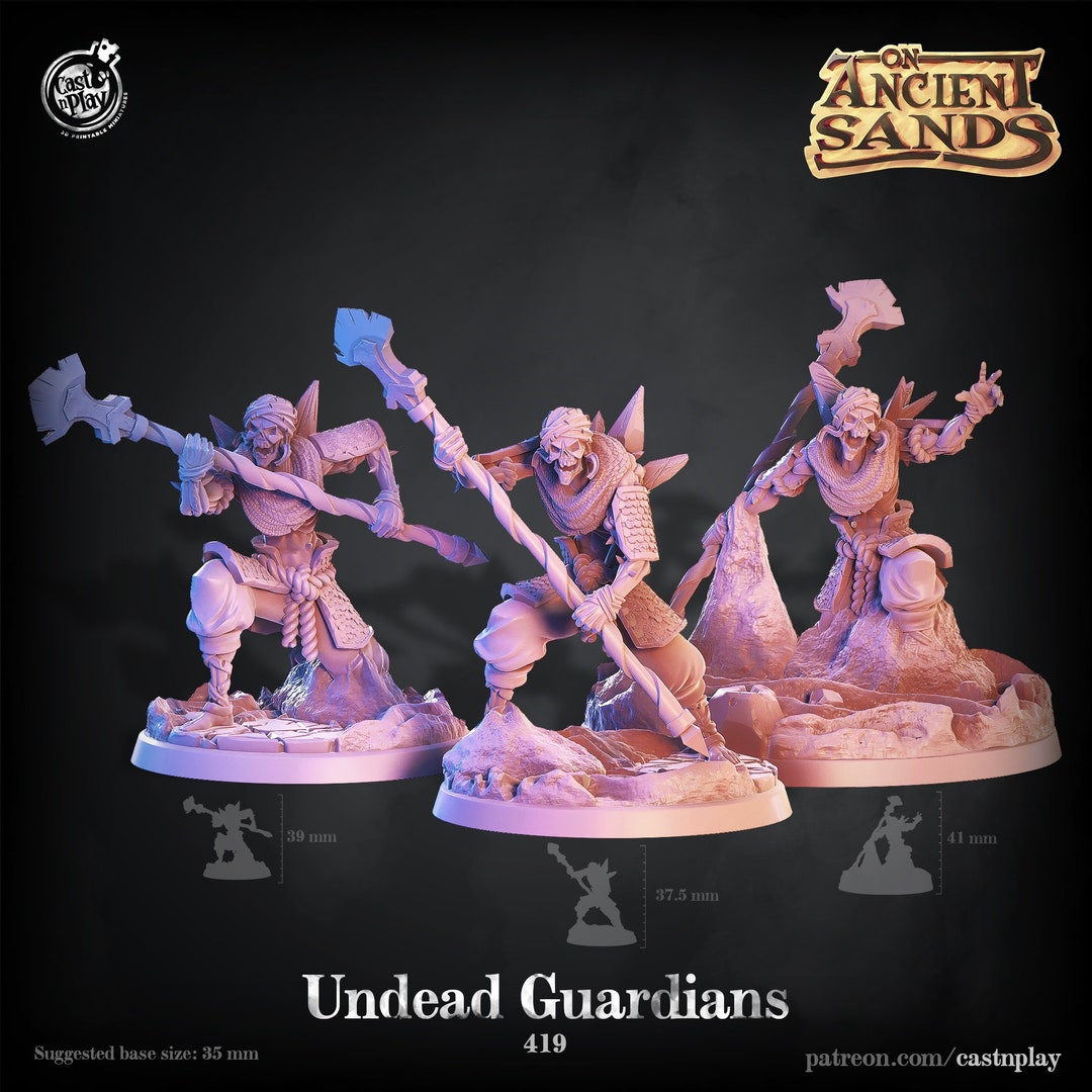 Undead Guardians - Desert - Skeleton - 3d Printed - Ancient Sands ...