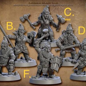Golemmar Gnomes - Gnome - Gnomes of Golemmar - 28mm | 32mm 28mm ...