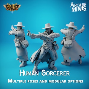 Human Sorcerer - Male Steampunk - Carren Pirates - 32mm | 28mm ...