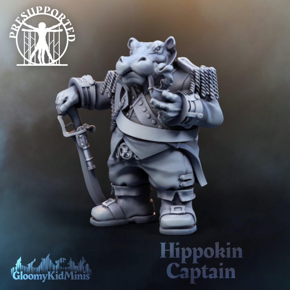 Hippokin Squad - Giff - Cannon - Marksman - Captain - 28mm Miniatures ...