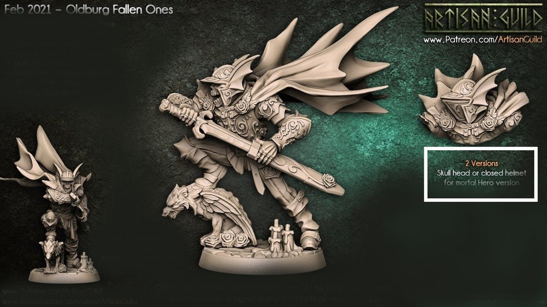 Harguul Blade of the Roses - Undead Knight - 28mm Miniatures for ...