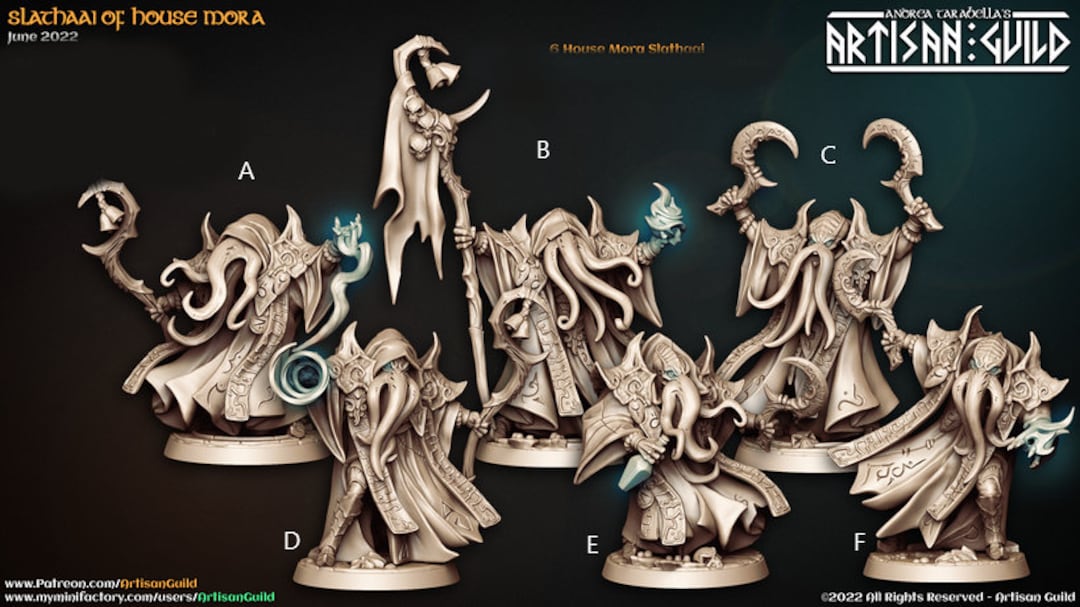 Illithid - Slathaai of House Mora - Mind Flayers - Monster | 28mm ...