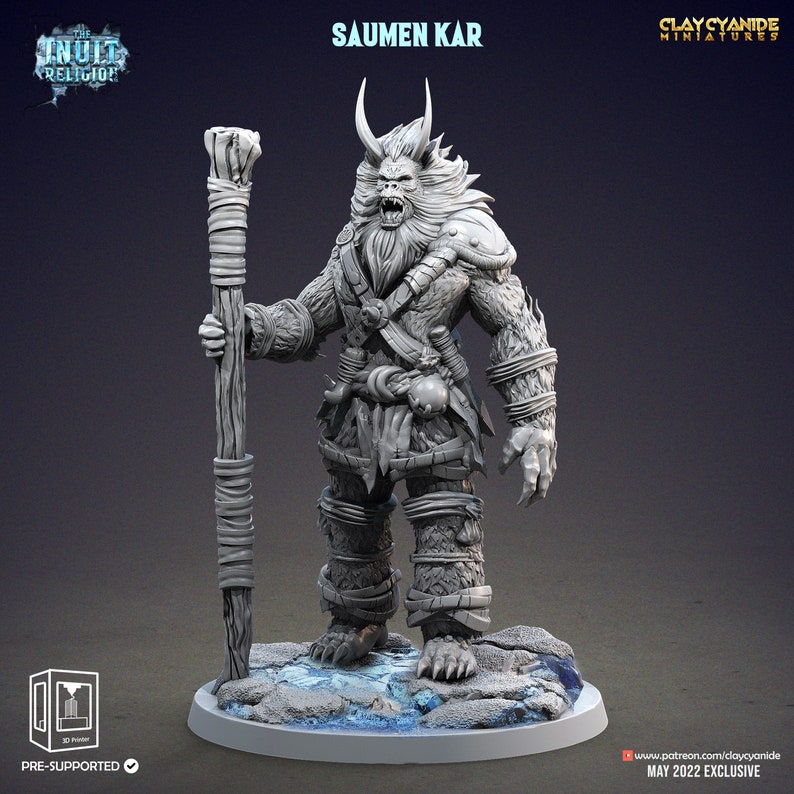 Saumen Kar - Yeti - Monster Beast - Warband Snowman - Dungeons and ...