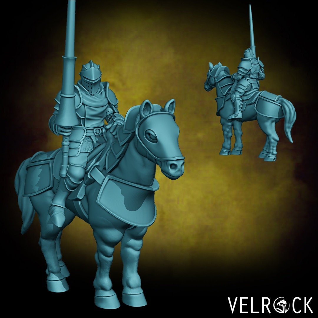 City Militia - Knight Guards - Armored - Knight on Horse - 28mm | 32mm ...