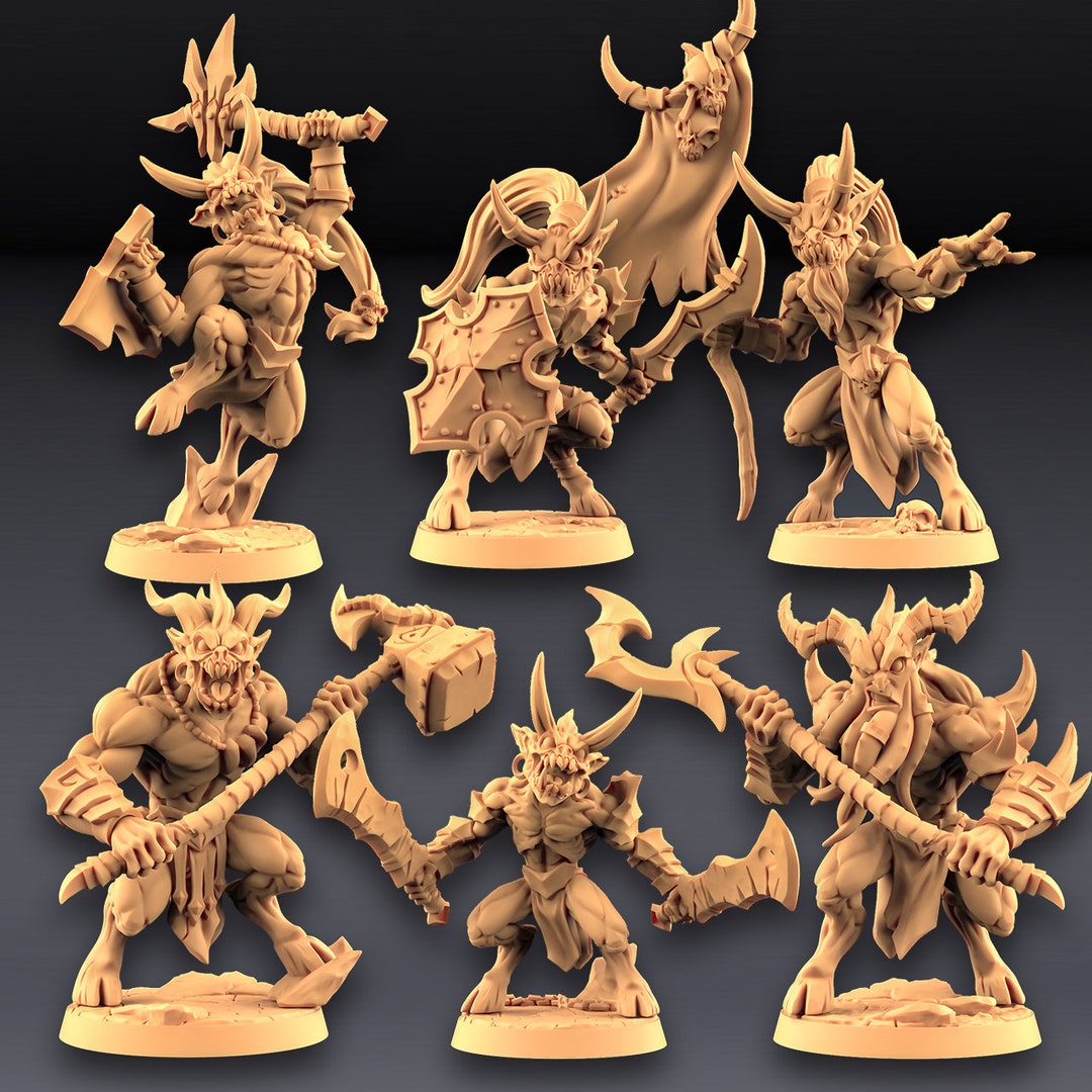 Demon Warriors - Abyssal Demons - 28mm Miniatures for Tabletop Gaming ...